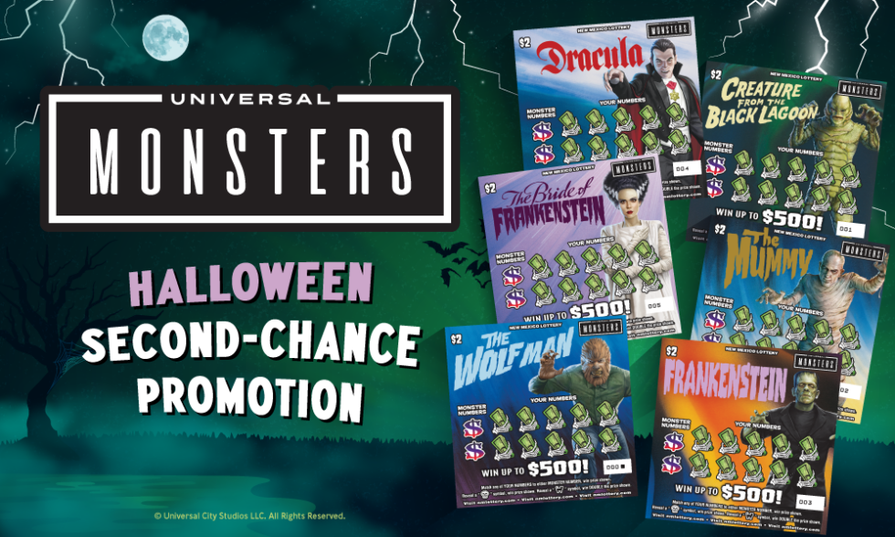 Universal Monsters Halloween Second-Chance Promotion | NM Lottery